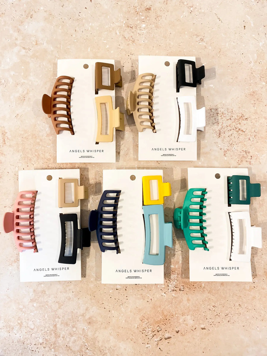 Renee Claw Clips 3 Piece Set - Asst Colours – Femme Maternity